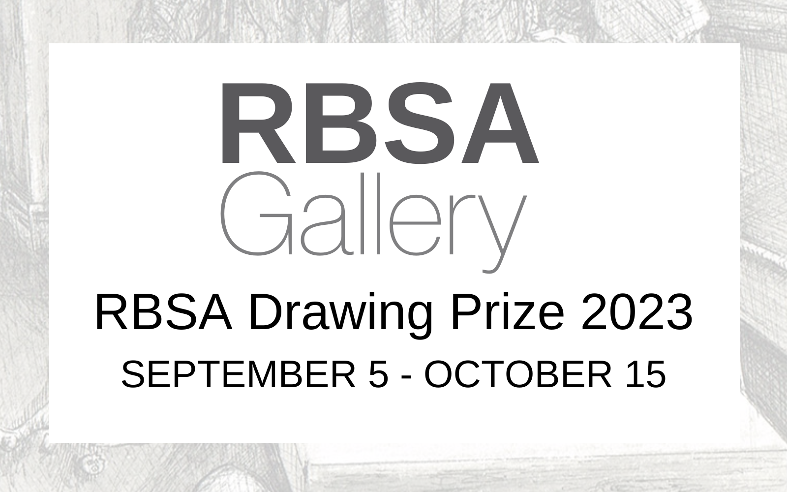 Selected for the RBSA Drawing Prize 2023! – Charlie Kirkham
